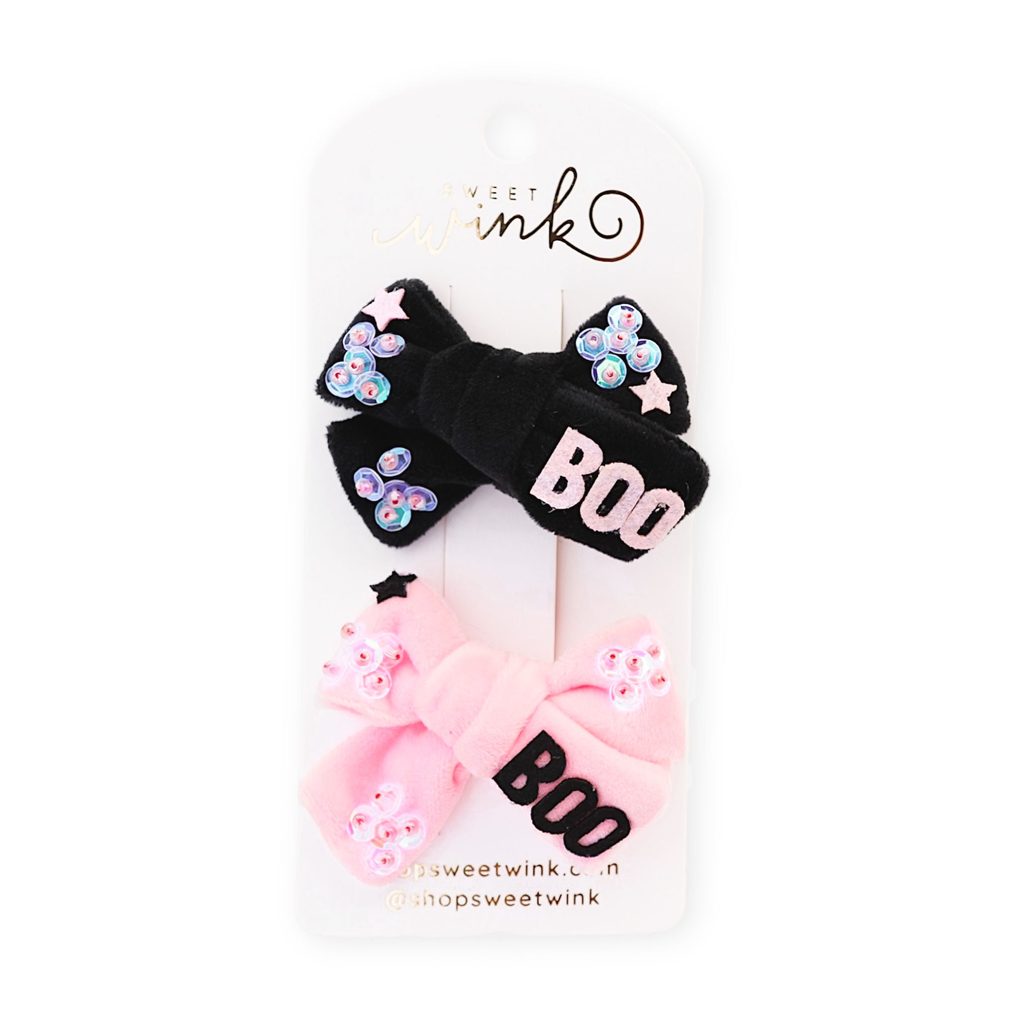 Boo Bows Halloween Clip Set – Sweet Wink