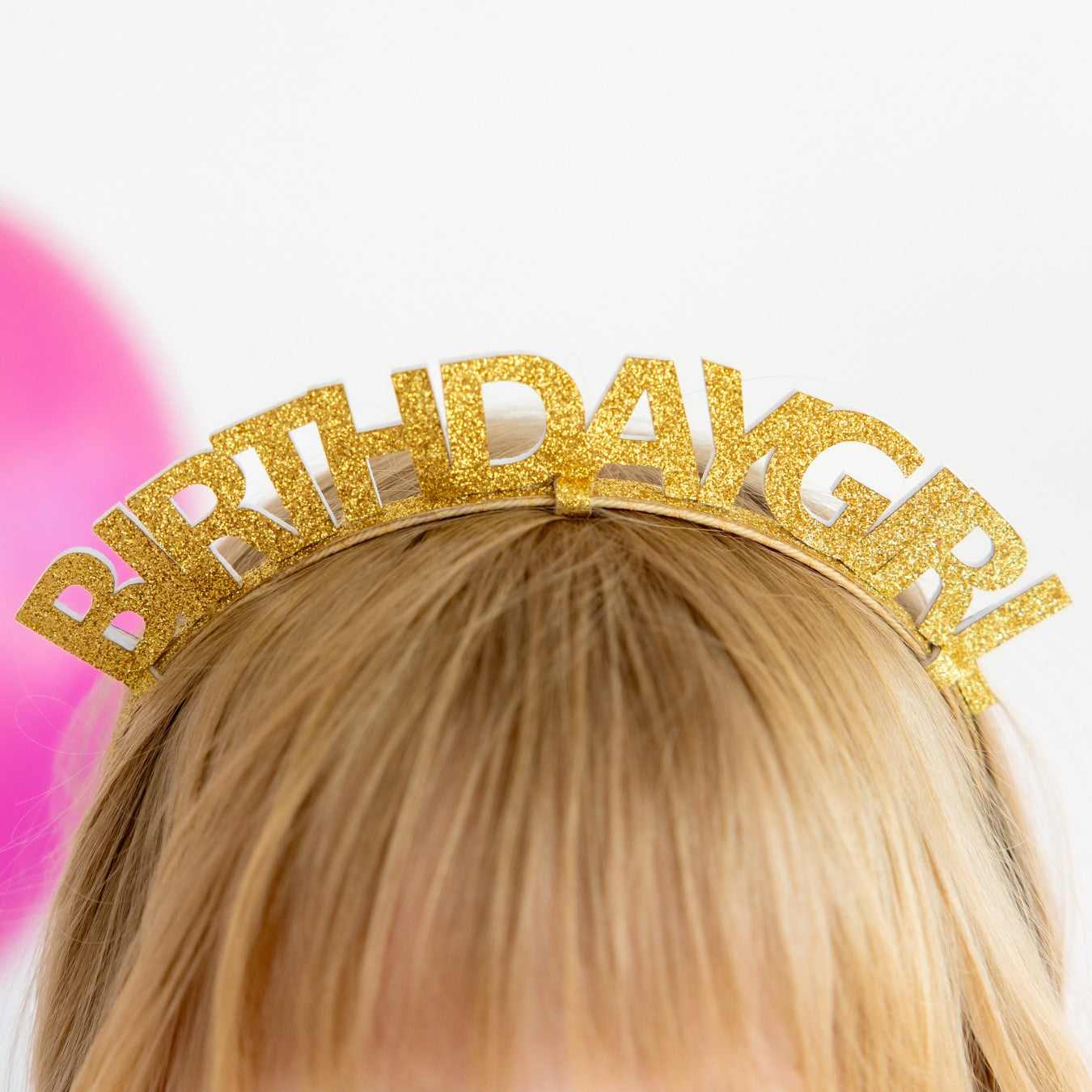 Gold Birthday Girl Headband Sweet Wink