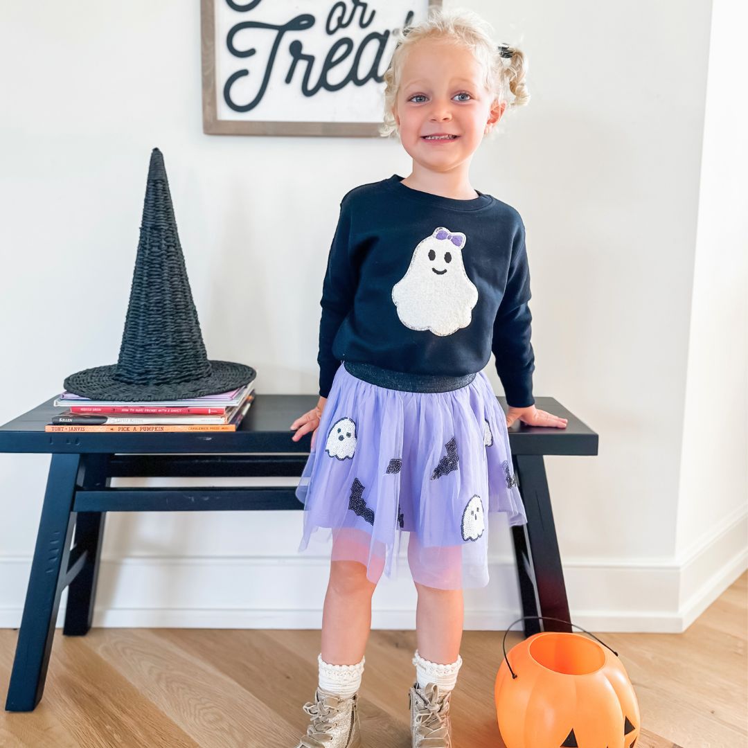 Ghost and Bat Sequin Halloween Tutu – Sweet Wink