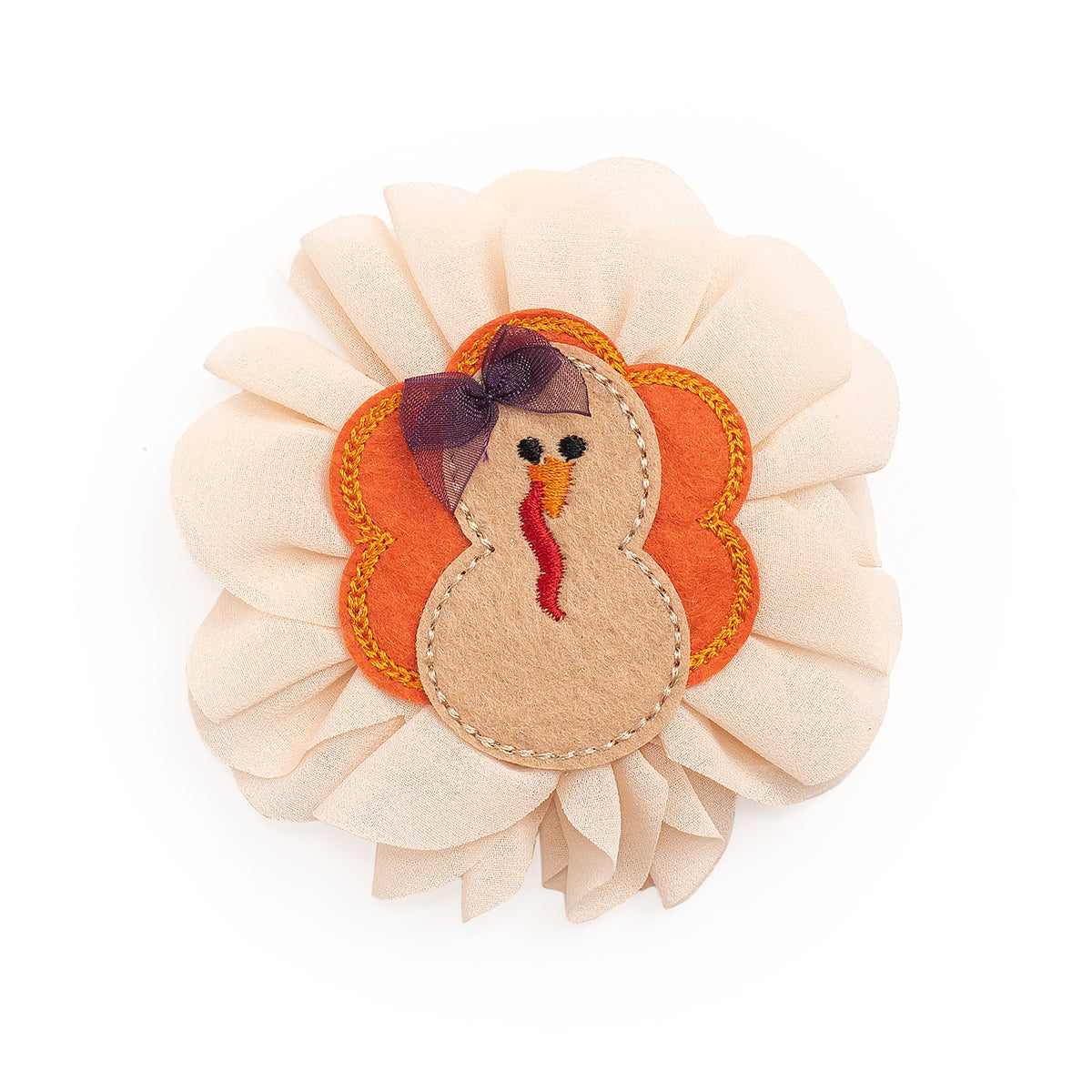 Chiffon Turkey Thanksgiving Clip – Sweet Wink